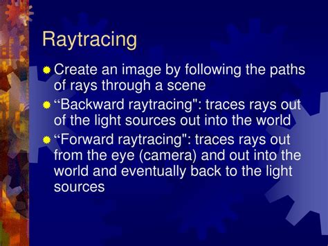 PPT Raytracing PowerPoint Presentation Free Download ID