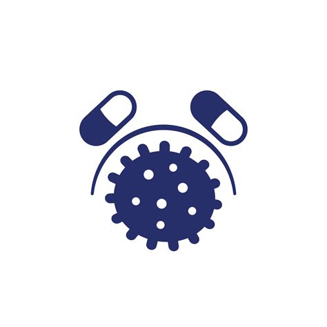 Drug Resistance Antibiotic Resistant Virus Icon 3587686 Vector Art At
