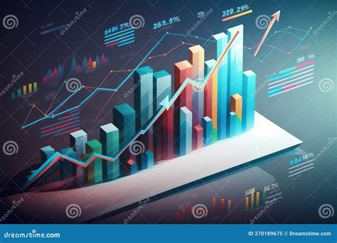 Analysis Concept On Finance Chart Data Diagram Stock Illustration
