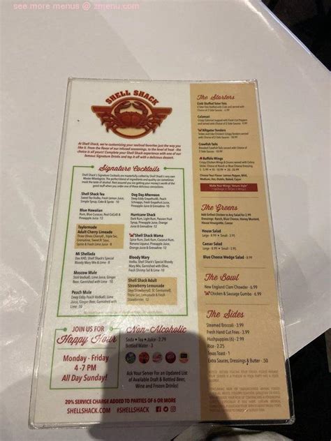 Online Menu Of Shell Shack Inc Plano Restaurant Arlington Texas 75093 Zmenu