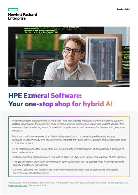 hpe ezmeral software your one stop shop for hybrid ai
