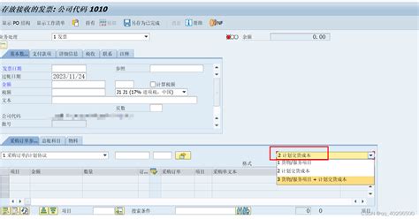 预制发票bapi创建计划交货成本 abap miro 计划交货成本 csdn博客
