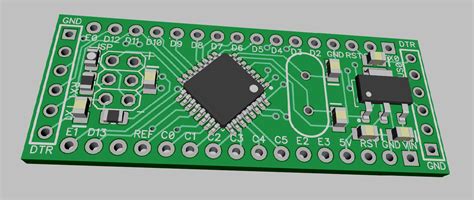 looking for a kicad diptrace etc design for a pro mini for atmega328pb 3rd party boards