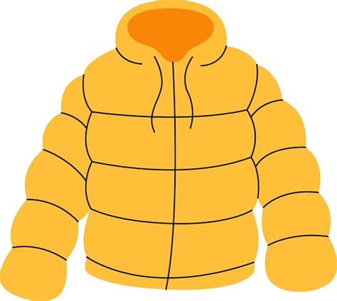 Clipart Winter Coat Clean Outline Illustration Of A Winter Coat With A