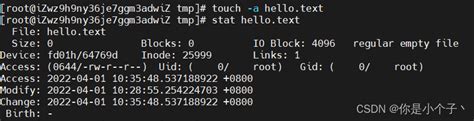 Linux命令总结 Touch命令linux Touch Csdn博客