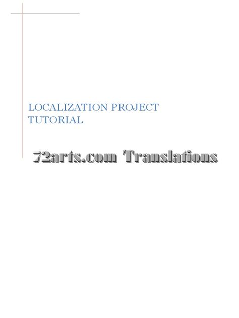 Localization Project Tutorial Pdf Software Translations