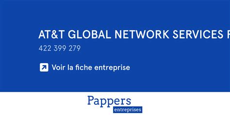 Société Atandt Global Network Services France Sas Chiffre Daffaires