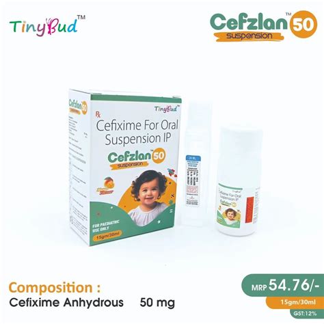 Cefixime Oral Suspension Ip 50mg 15 Gm30 Ml At ₹ 54bottle In