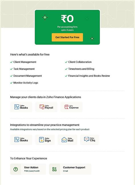 Zoho Practice Pricing Cost And Pricing Plans