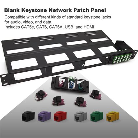 Hda Compatible Fiber Adapter Plates 6 Keystone Plates Lightoptics®