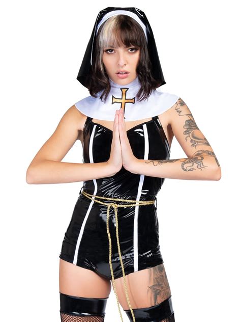 Sinful Sister Costume Sexy Nun Costumes Pixie Sparkle Pixiesparkleshop