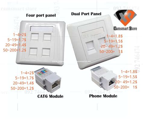 Utp Cat6 Network Module Rj45 Connector Information Socket Computer