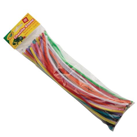 Buy Crayola Chenille Stems 12 Assorted Colors Pack Of 50 At Sands Worldwide