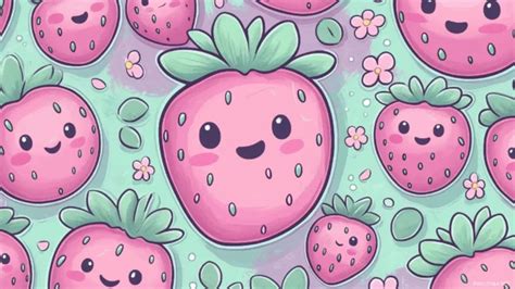Pink Strawberry Hd Wallpaper Pixelstalk