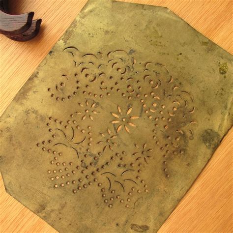 Brass Flower Stencil Etsy