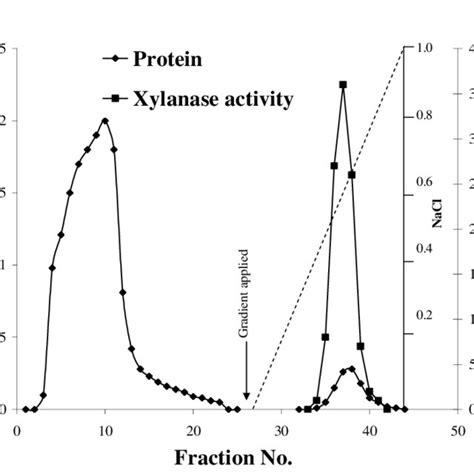 Determination Of Molecular Weight Of The Purified Xylanase From