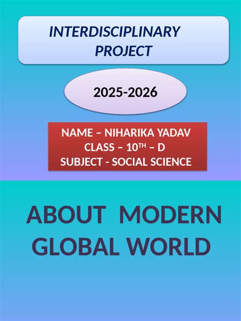 Interdisciplinary Project Sst Pdf