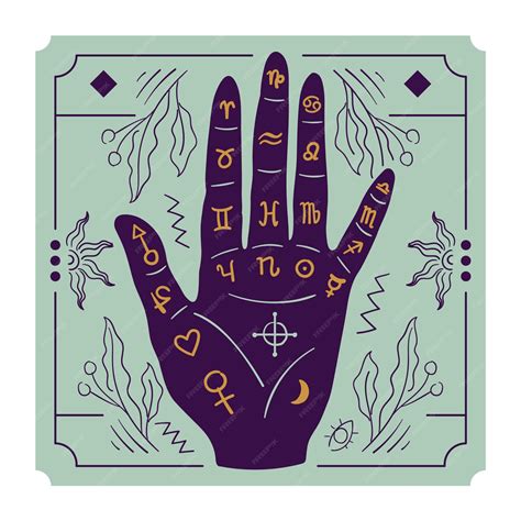 Free Vector Palmistry Read