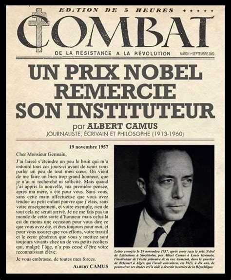 Camus Remercie Son Instit Daphné Dedyane Flickr