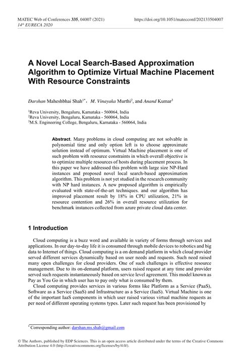 Pdf A Novel Local Search Based Approximation Algorithm To Optimize
