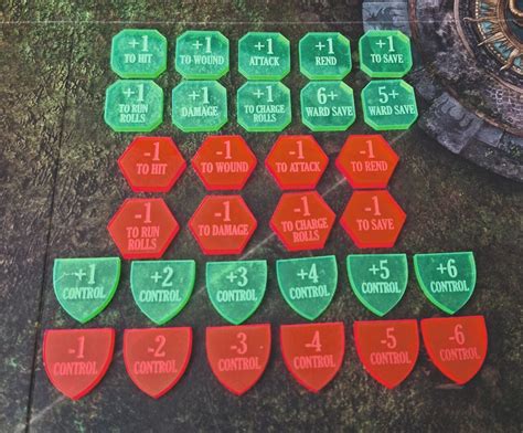 Aos 4th Edition Buffdebuffcontrol Token Set Set Of 30 Tokens