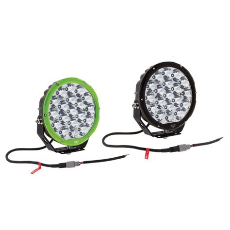 7 Round Led Driving Light Pair Hulk 4x4
