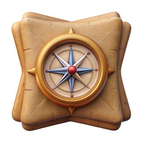 Vibrant Classic Vintage Map Compass Rose Design Isolated High Quality