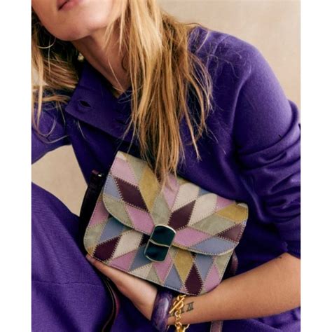 Sezane Rare Rare Nwt Sezane Milo Mini Lilac Multicoloured Patchwor Grailed
