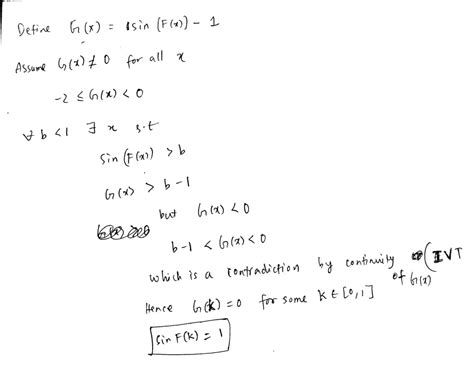 Solved Prove This By Using Combination Of Evt Ivt And Proof By