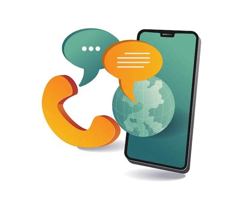 Premium Vector The World Of Smartphone Communication Applications