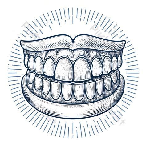 Chattering Teeth Illustration  Free Download Pikbest