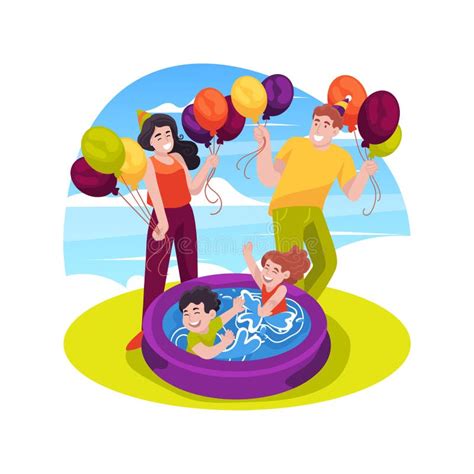 Cartoon Backyard Pool Stock Illustrations 264 Cartoon Backyard Pool