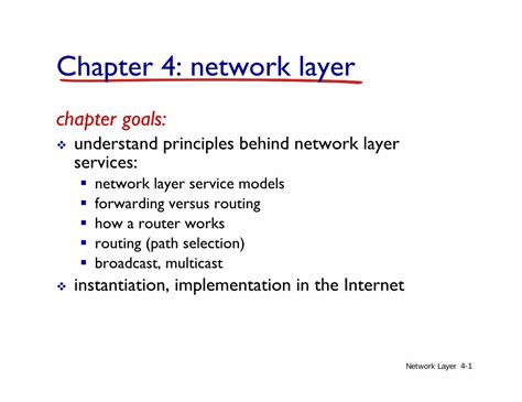 Pdf Chapter 4 Network Layer School Of Engineeringsongclassescn