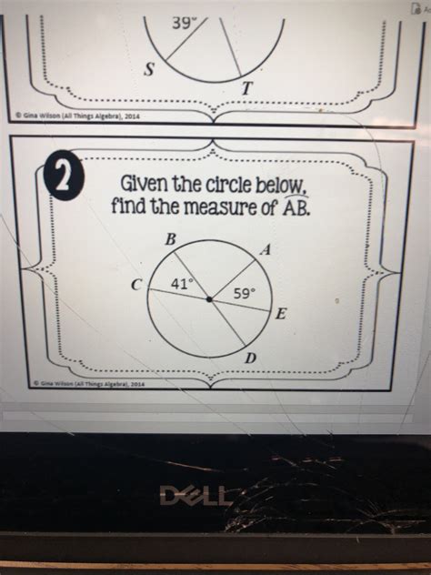 Answered S Gina Wilson All Things Algebra 2014 Given The Circle