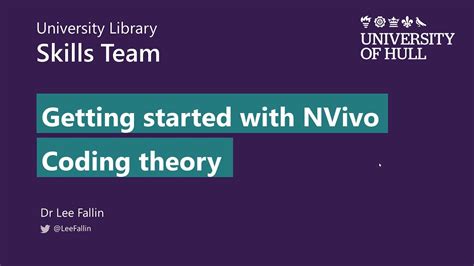 08 Coding Theory Nvivo Release 1 Youtube