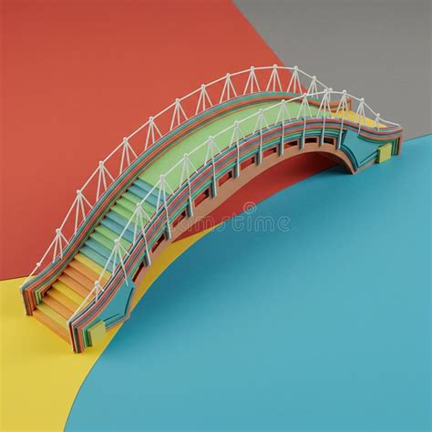 A Vibrant Model Of A Bridge With A Suspension Like Design Composed Of