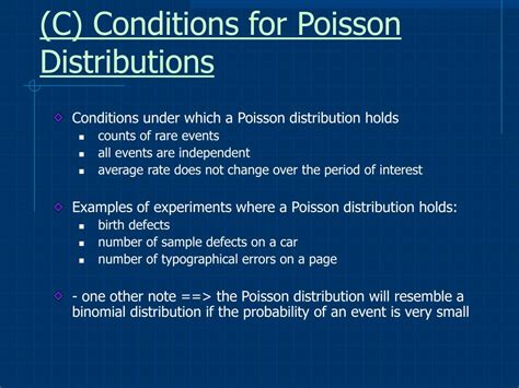 Ppt 610 Discrete Random Variables The Poisson Distribution