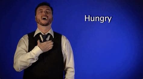Hungry Asl Sign Language Tavoli Da Cucina Vintage