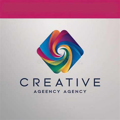 Vibrant And Modern Creative Agency Logo Design Concept Stock