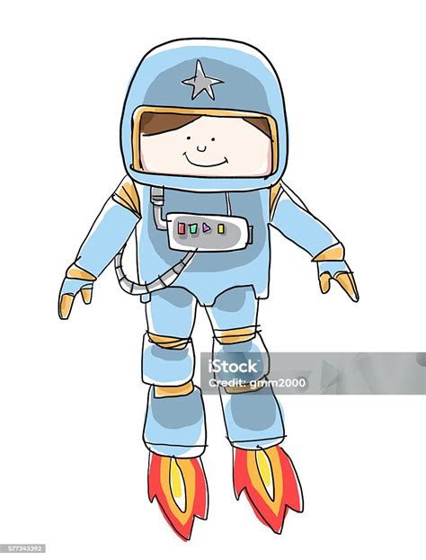Spaceboy Cute Stock Illustration Download Image Now Backgrounds