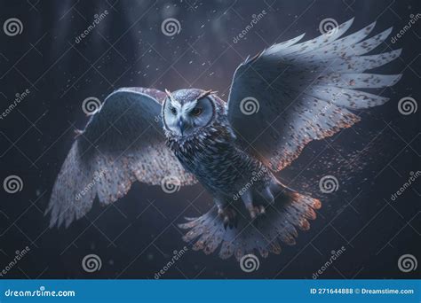 Nahkampf Von Eulen Im Wald Die Mithilfe Von Generativer Ai Technologie