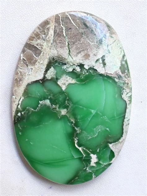 Variscite 51 Ct Natural Green Variscite Semi Precious Gemstone