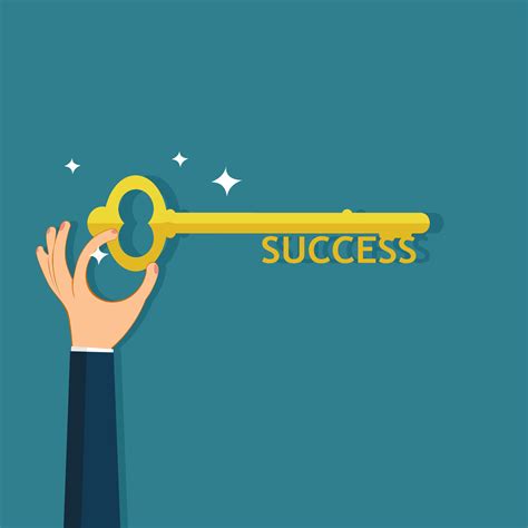 Hand Holding Key To Success A Symbol Of Success 37767653 Vector Art At