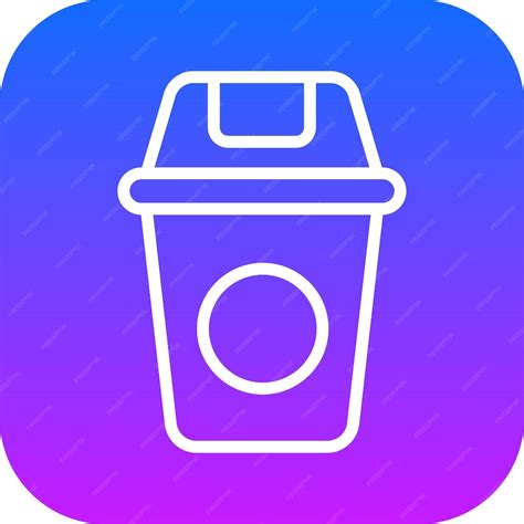 Premium Vector Dustbin Vector Illustration