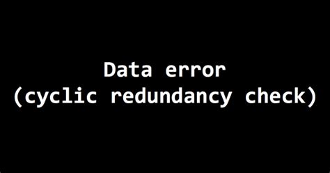 How Do I Fix A CRC Error When I Try To Copy A File Ask Leo