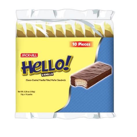 Hello Choco Coated Vanilla 15g X 10s Shopee Philippines