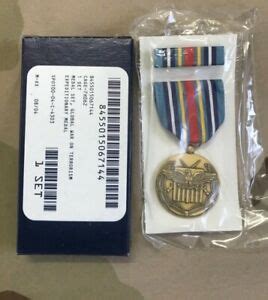Gwot Medal Set Global War On Terrorism Expeditionary Ribbon Nsn 8455 01