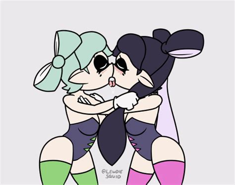 Rule 34 Animated Blush Callie Splatoon Cousins Heart Incest Kissing