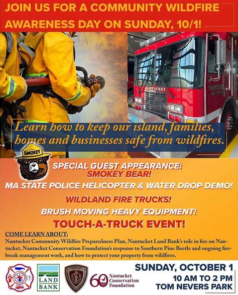 Community Wildfire Awareness Day Nantucket Events