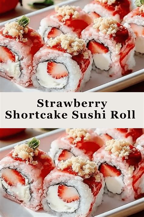 Strawberry Shortcake Sushi Rolls Recipe Youll Love Recipe